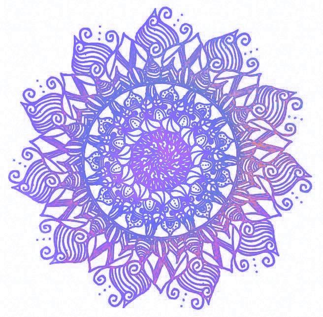 Drawing. Mandala. Flower. Me. Digital. | Scrolller