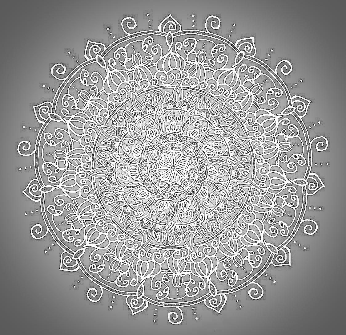 Drawing. Mandala. Me. Digital. Inverted. | Scrolller