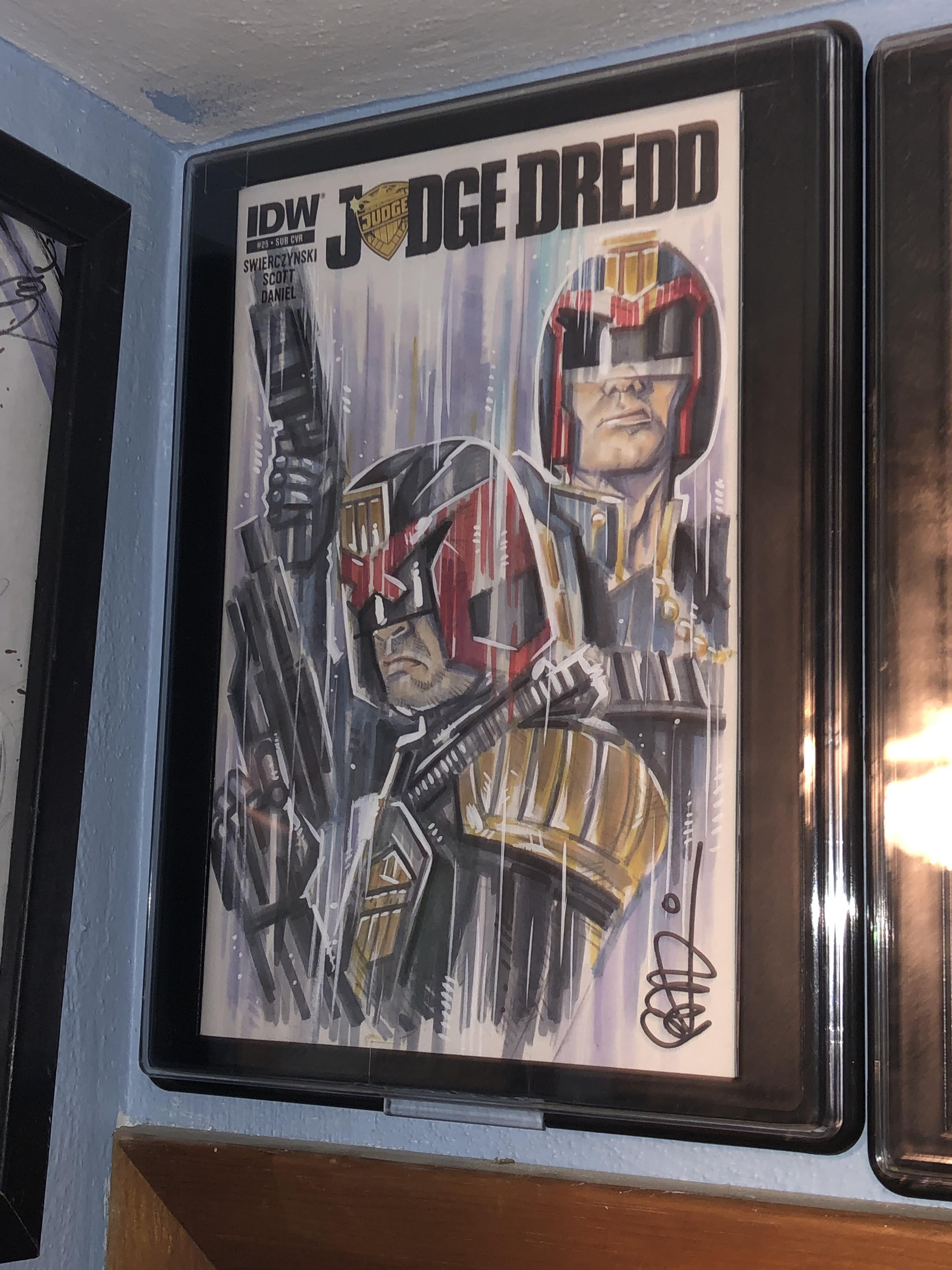 Dredd sketch cover in my collection | Scrolller