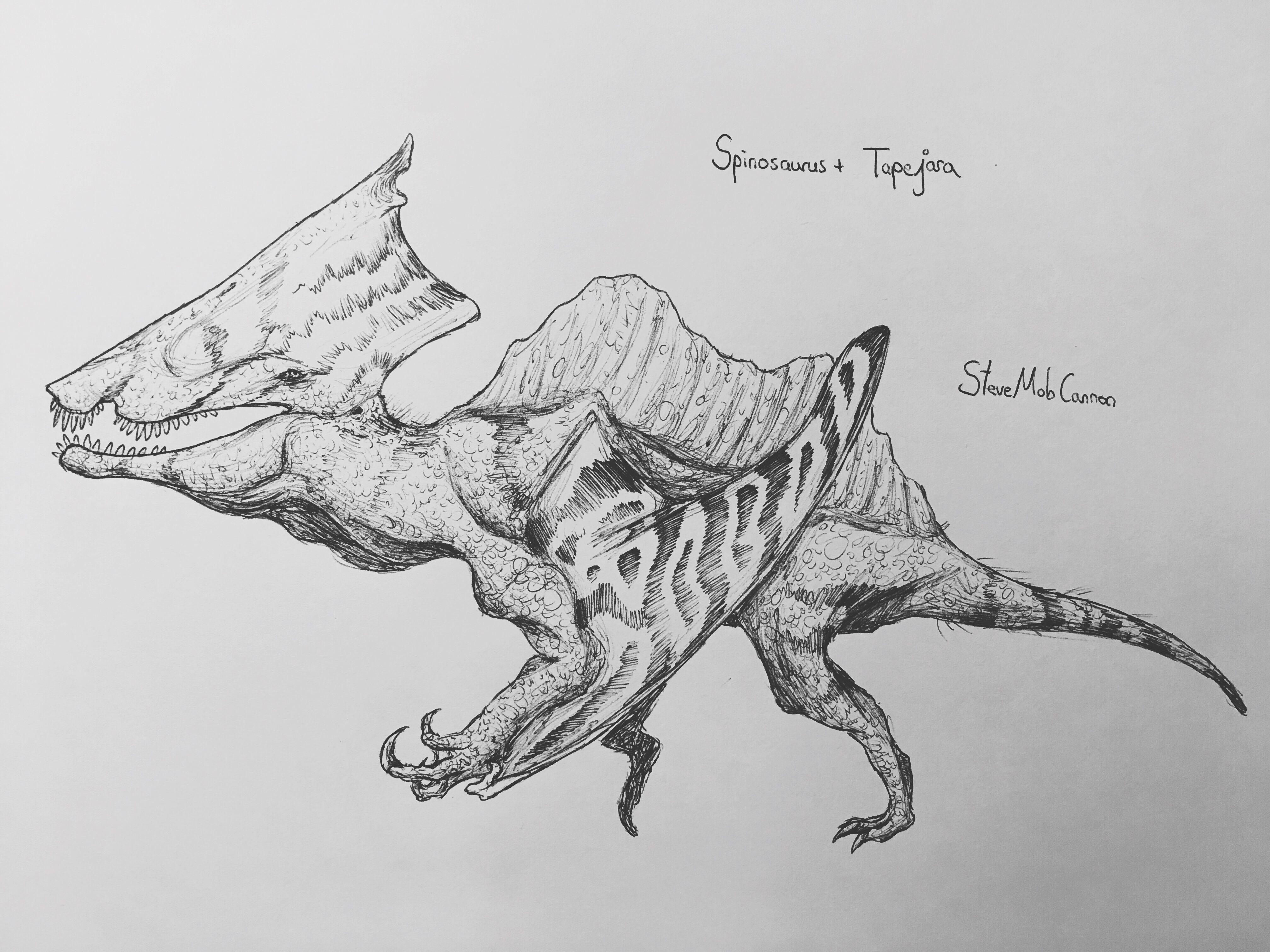 Drew a Hybrid of a Spinosaurus and a Tapejara! | Scrolller