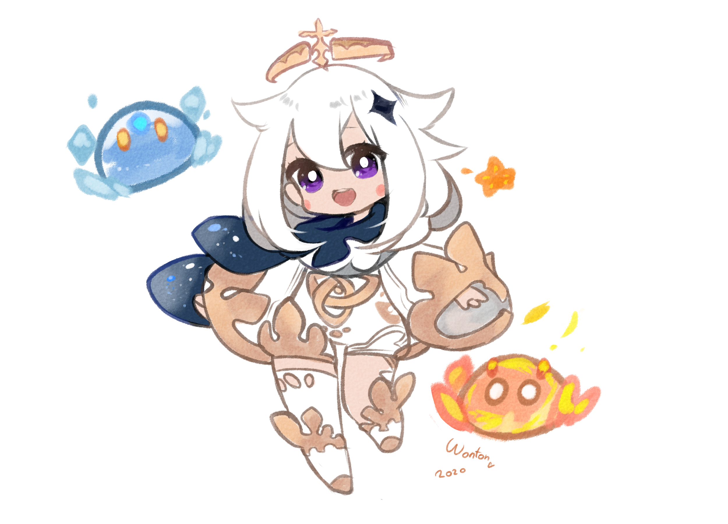 Drew a little Paimon Chibi! | Scrolller