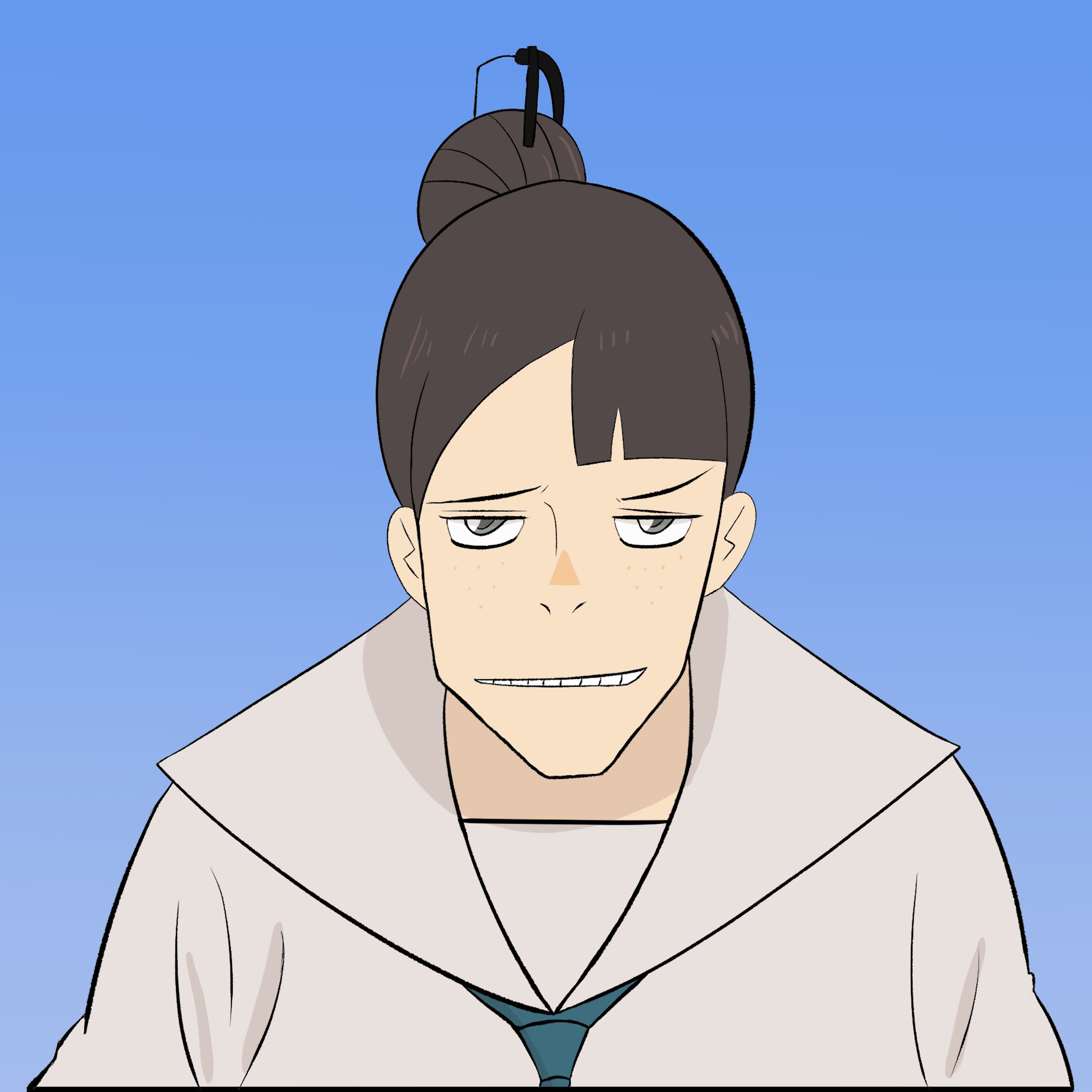 Drew our best girl Kanamori looking smug [OC] | Scrolller