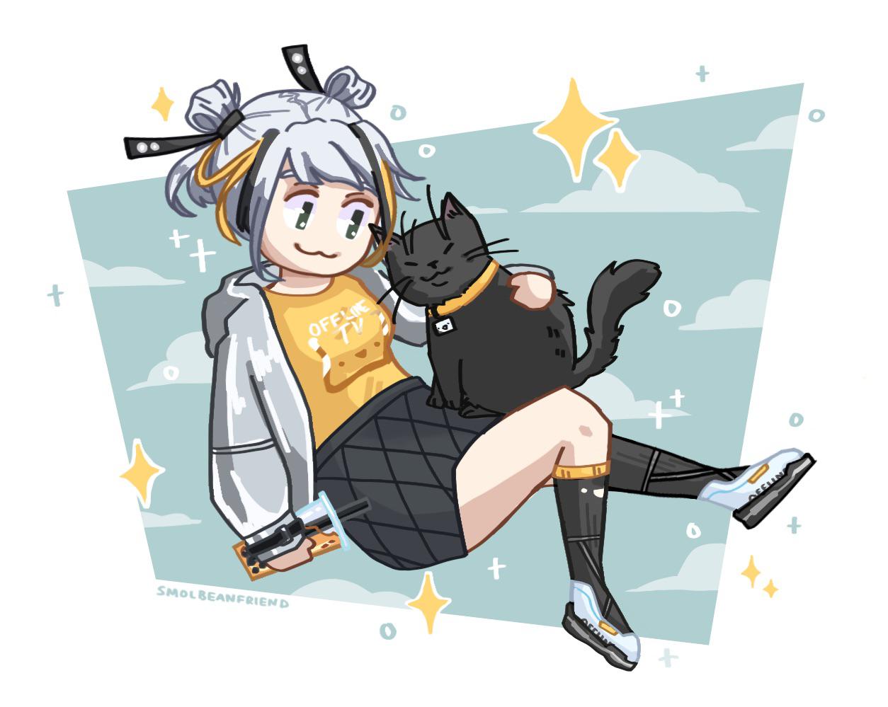 Drew the new OTV mascot Hina!! | Scrolller