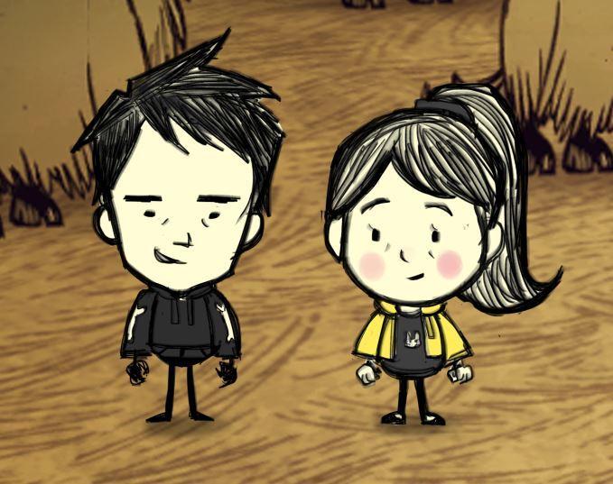 Drew us in Dont Starve Art Style | Scrolller