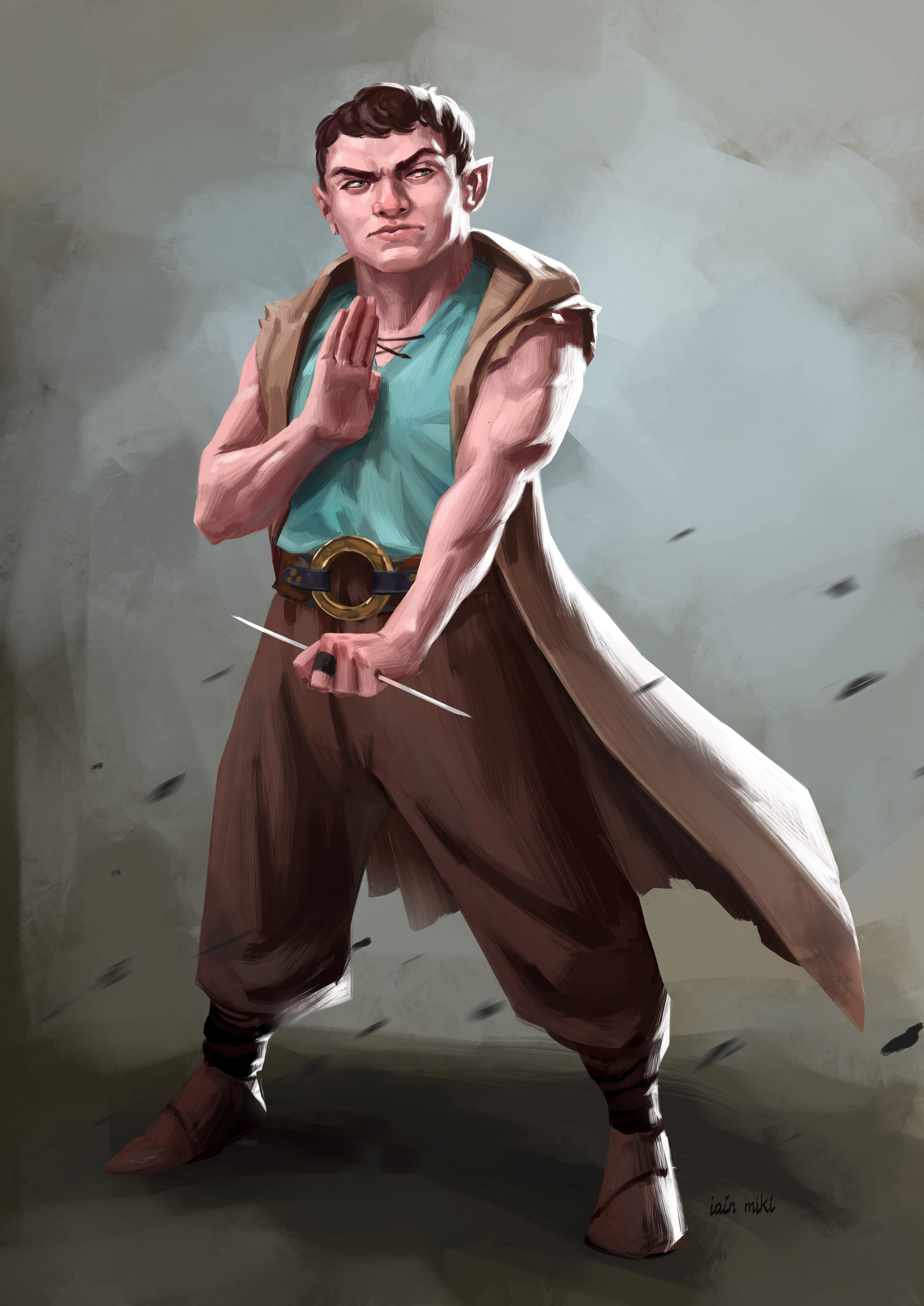Drogo, The Halfling Monk by Iain Miki | Scrolller