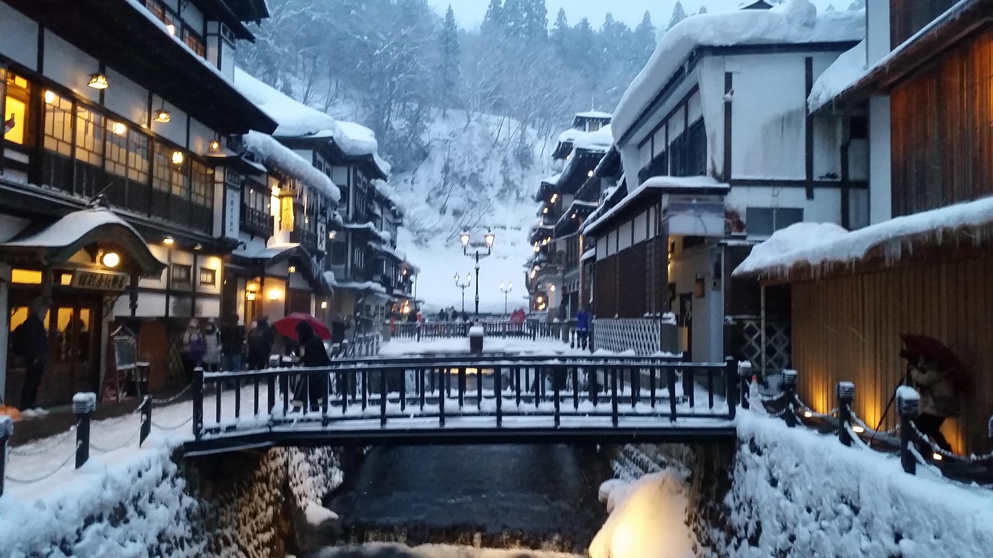 Drove through a blizzard to reach Ginzan. Worth it! | Scrolller