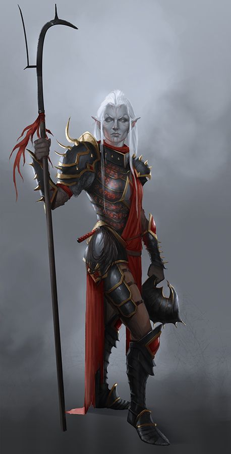 Drow crusader (original art) | Scrolller