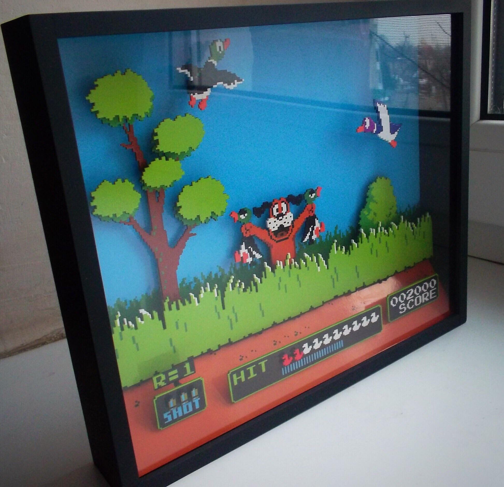 Duck Hunt Shadow Box | Scrolller