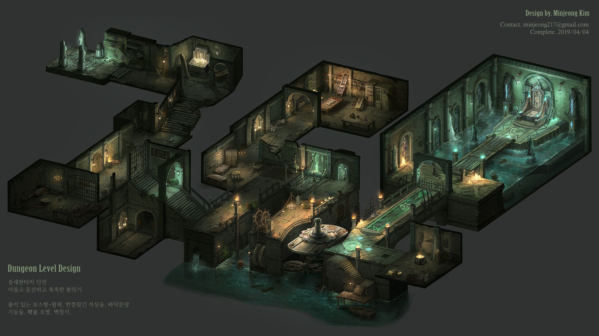 Dungeon level concept by Minjeong Kim | Scrolller