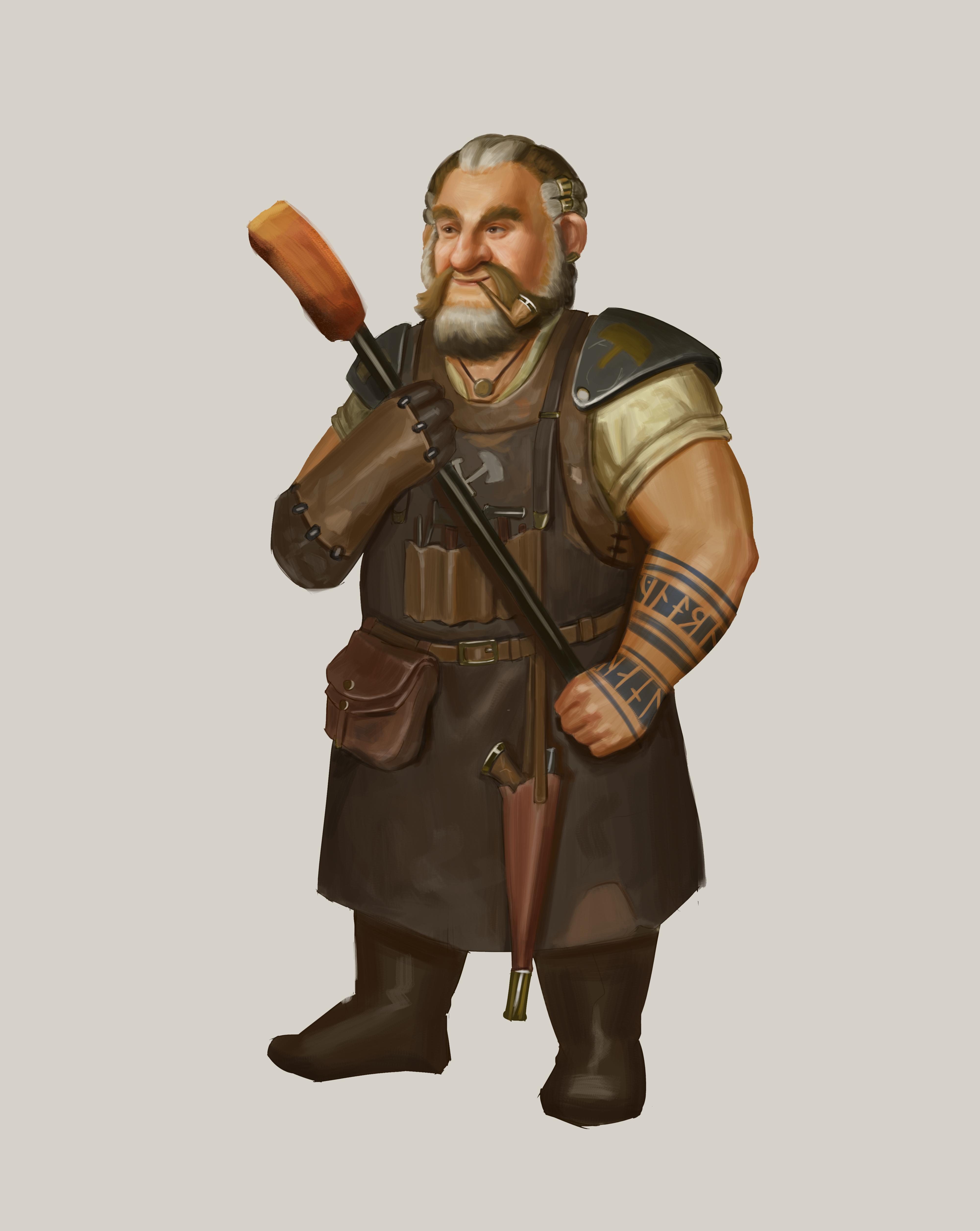 [OC] Dwarf Blacksmith | Scrolller