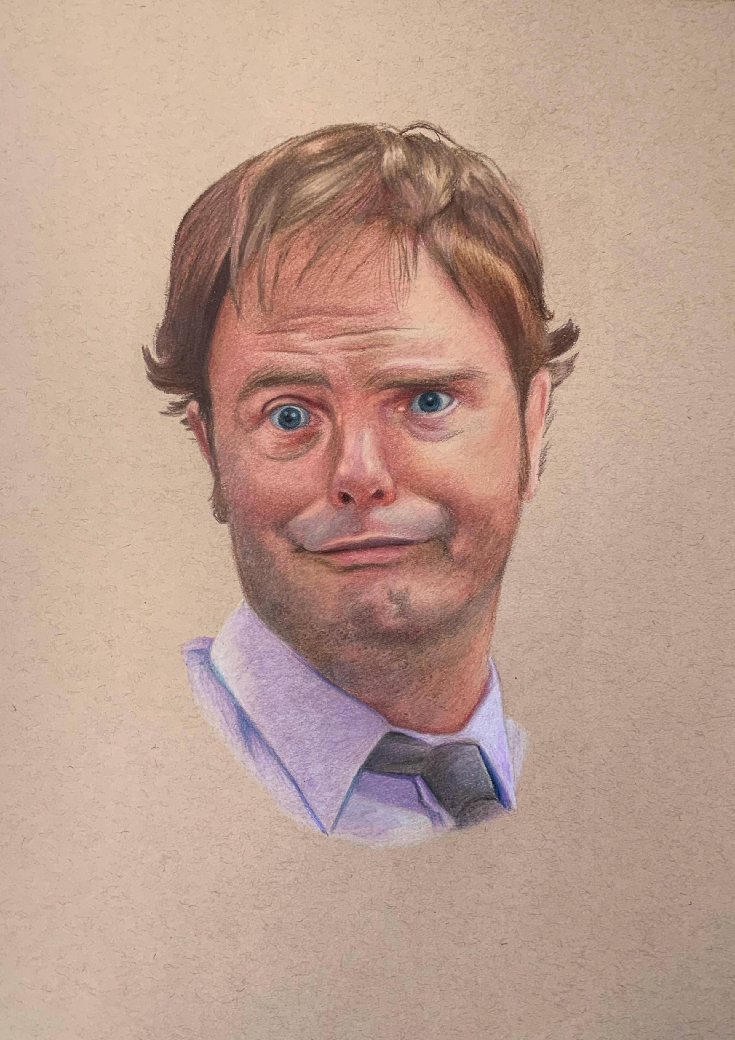 Dwight Schrute, pencil, me, 2020 | Scrolller