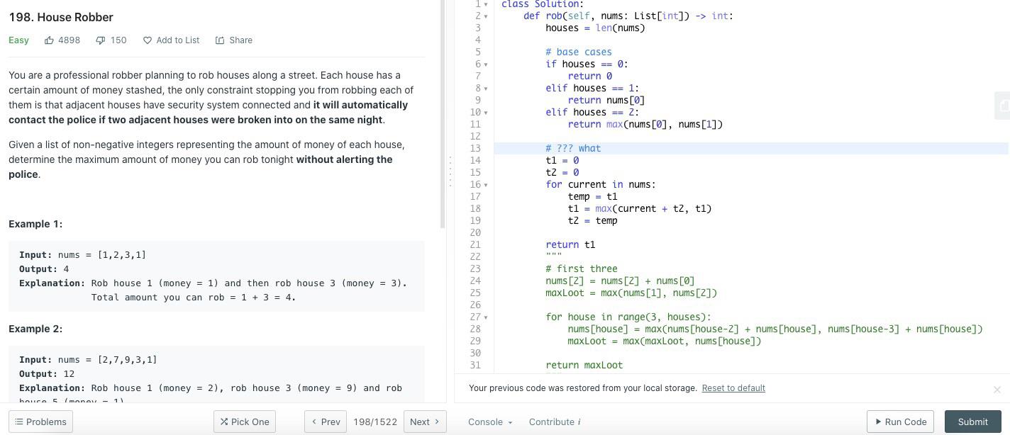 Dynamic Programming Question Can Someone Explain The Array Traversal I Commented Out Of My
