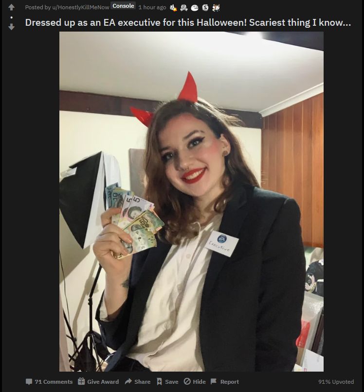 EA bad cosplay by Political | Scrolller