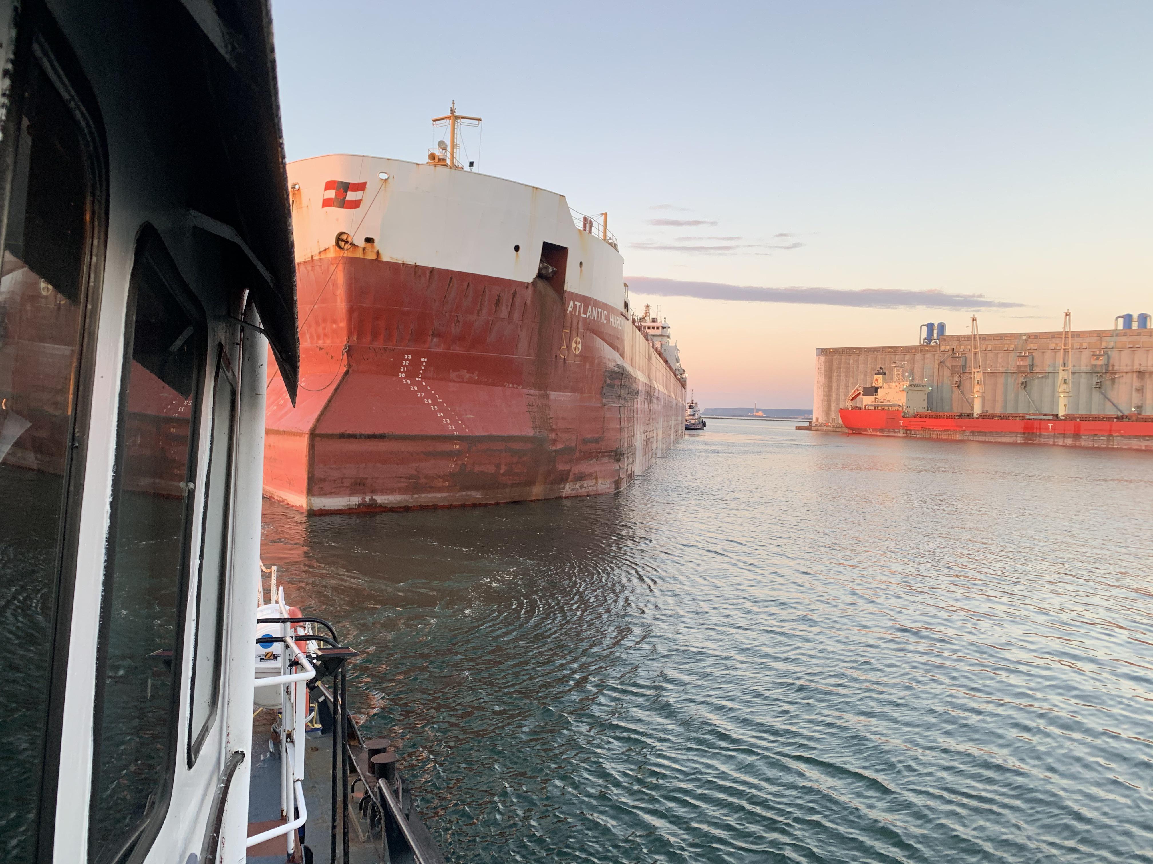Early morning dead ship tow into drydock with 3 tugs | Scrolller