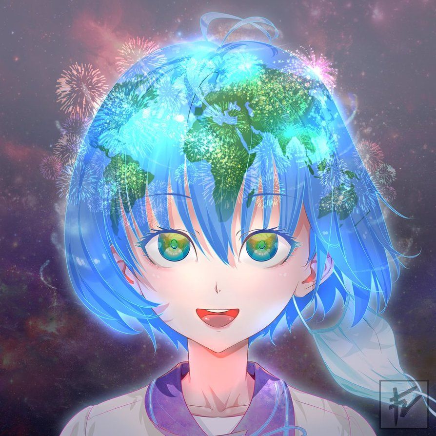 Earth-chan by junkheadiot | Scrolller