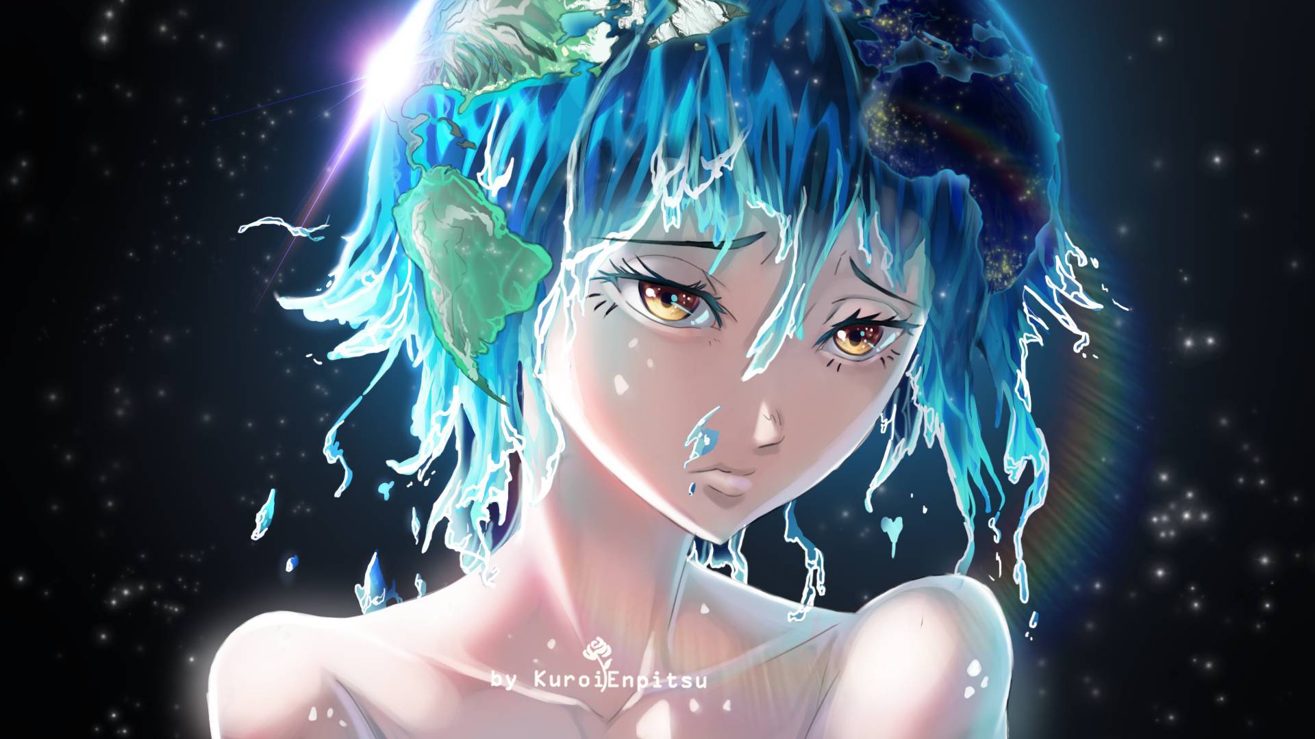 Earth-chan by KuroiEnpitsu | Scrolller