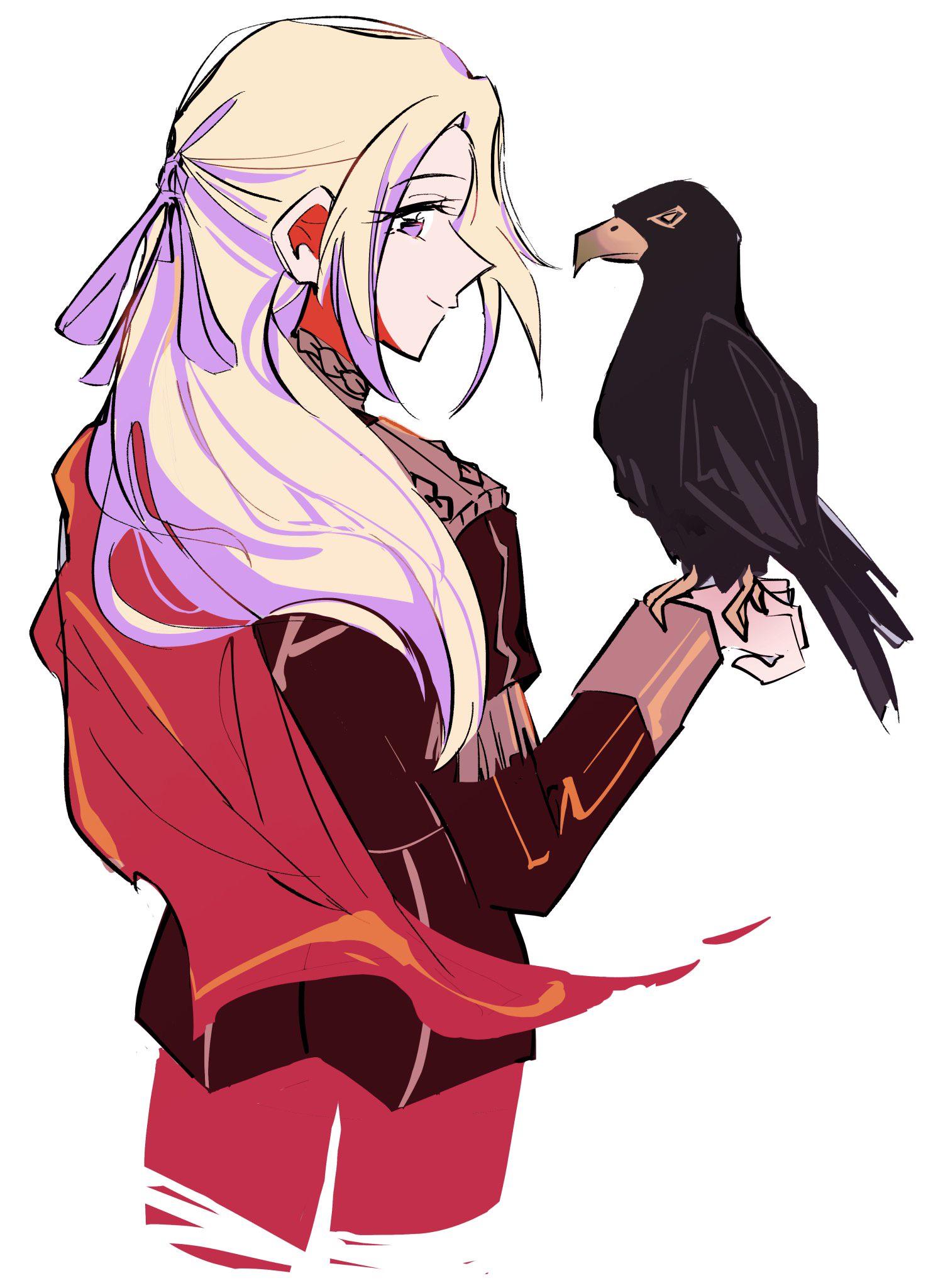 Edelgard and a black eagle | Scrolller