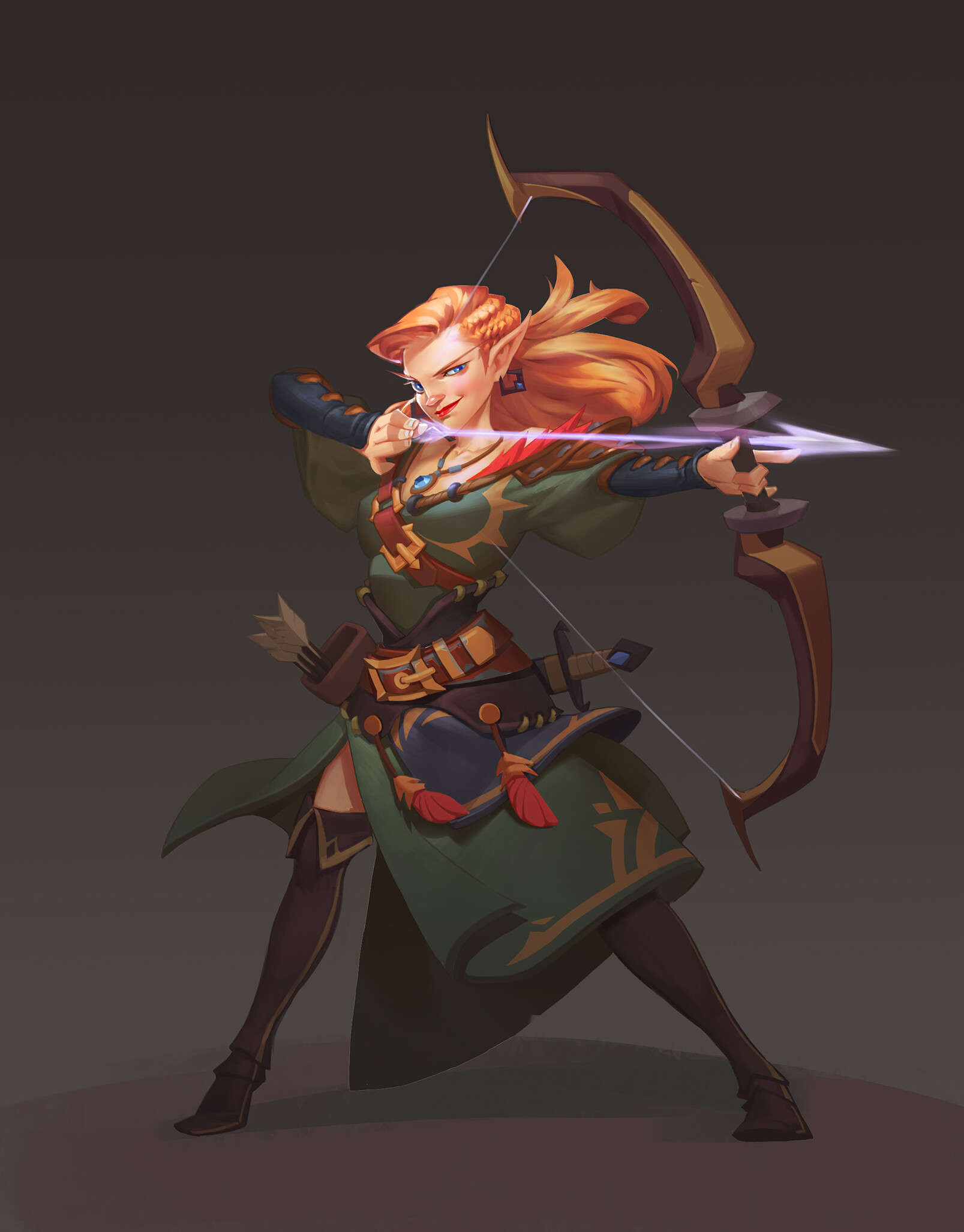 "Elf Archer" by Sen Xie | Scrolller