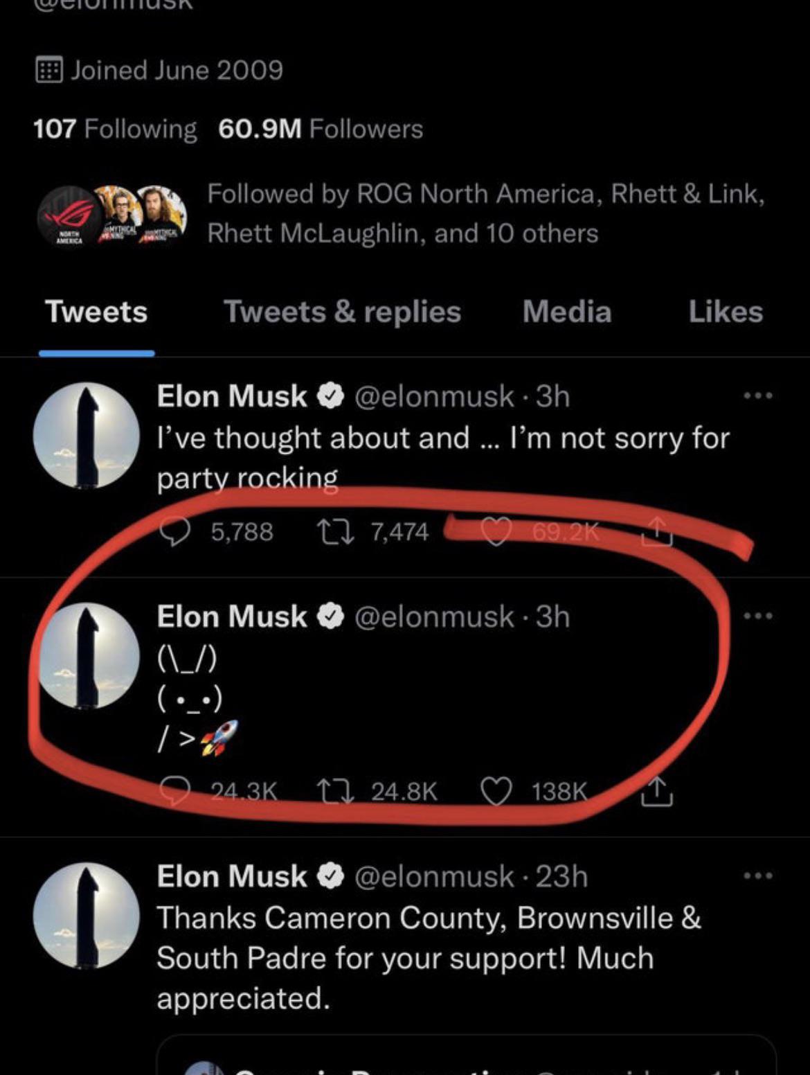 Elon tweets and the price goes 🚀🚀 | Scrolller