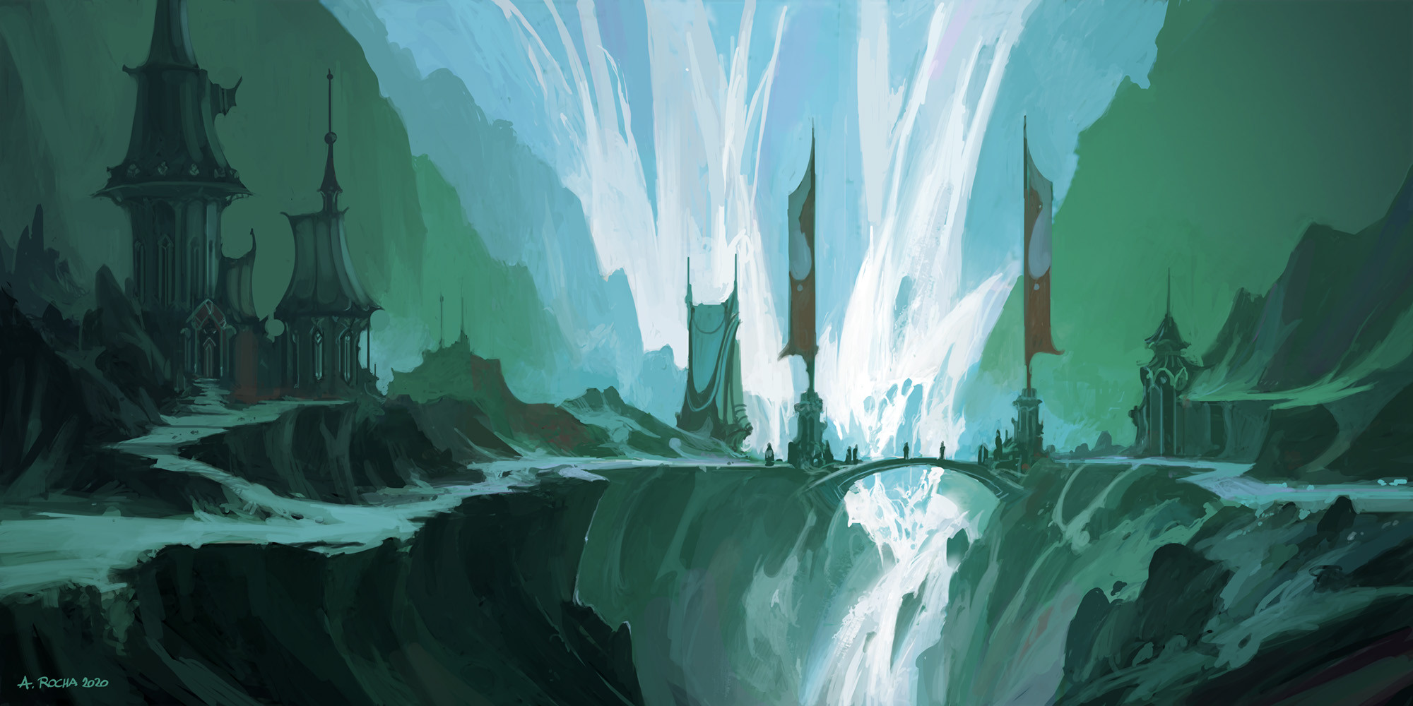 Elven Bridge by Andreas Rocha | Scrolller