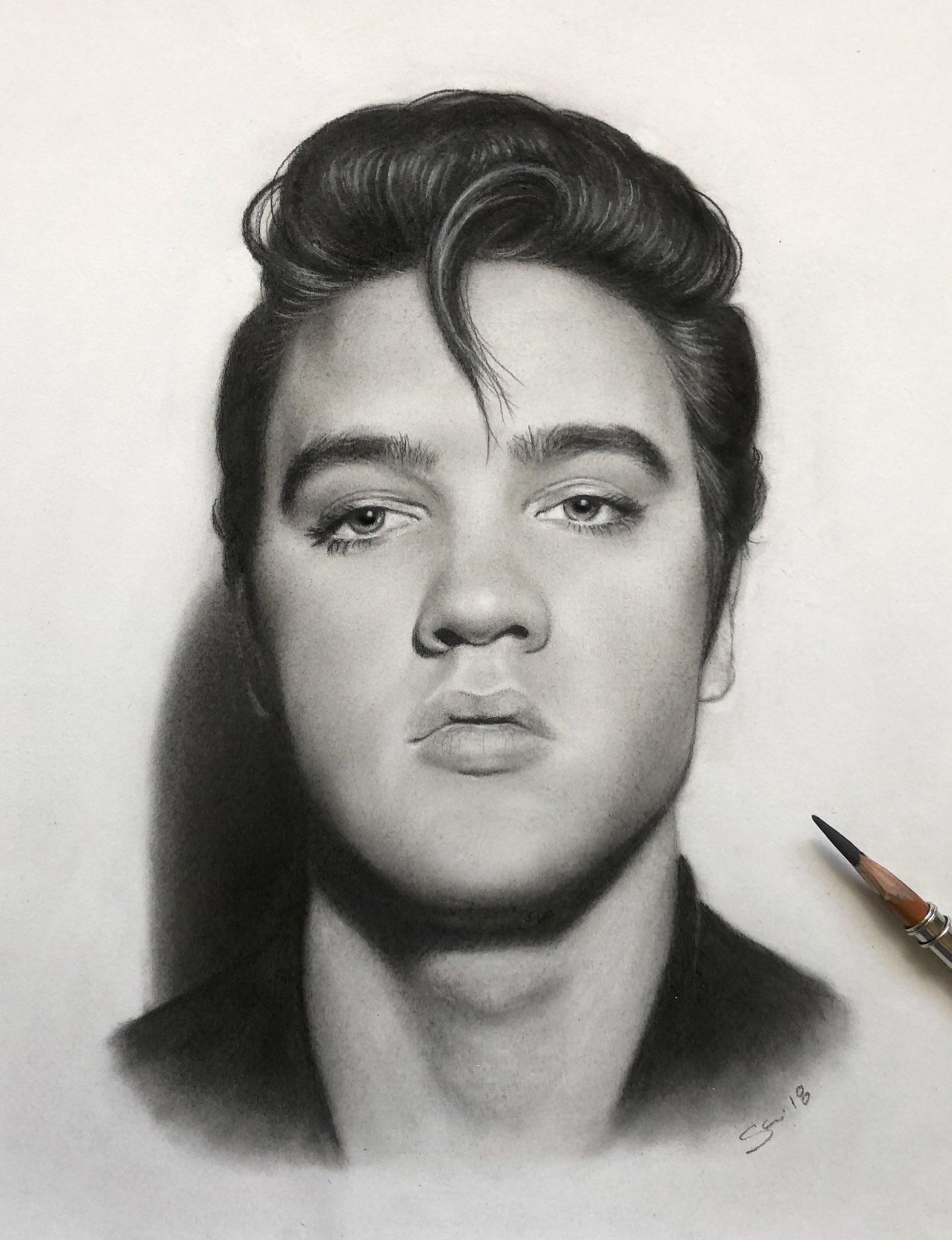 Elvis by @artistguy on twitter | Scrolller