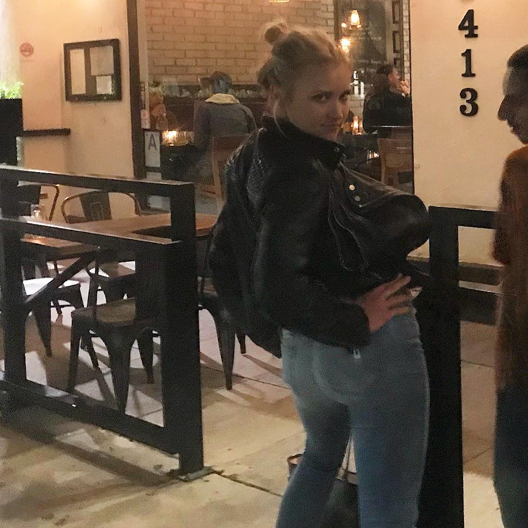 Emily Posing Scrolller