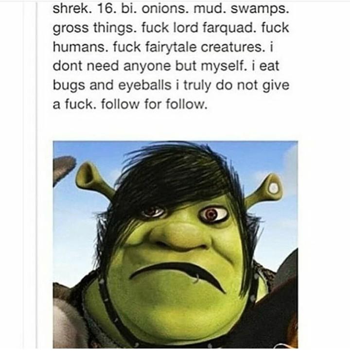 Emo Shrek | Scrolller