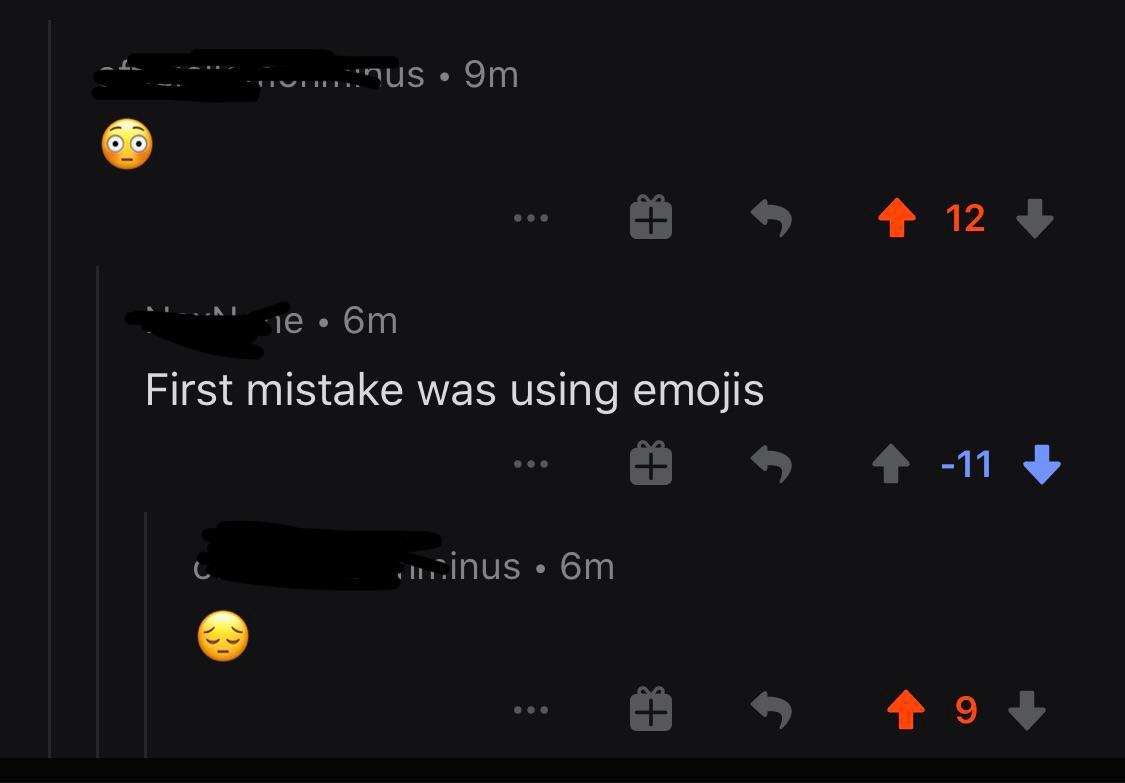 Emoji bad | Scrolller