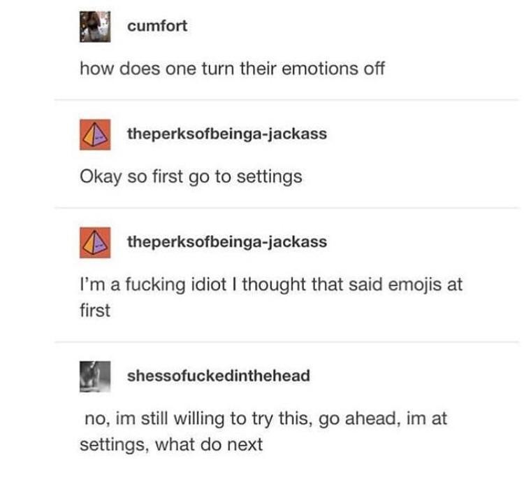 EMOTIONS: OFF | Scrolller