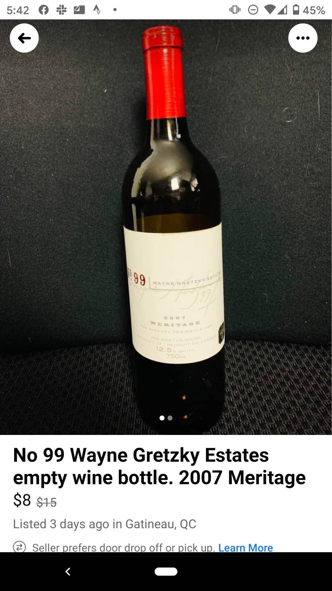 Empty Wayne Gretzky wine bottle? Take my money! | Scrolller