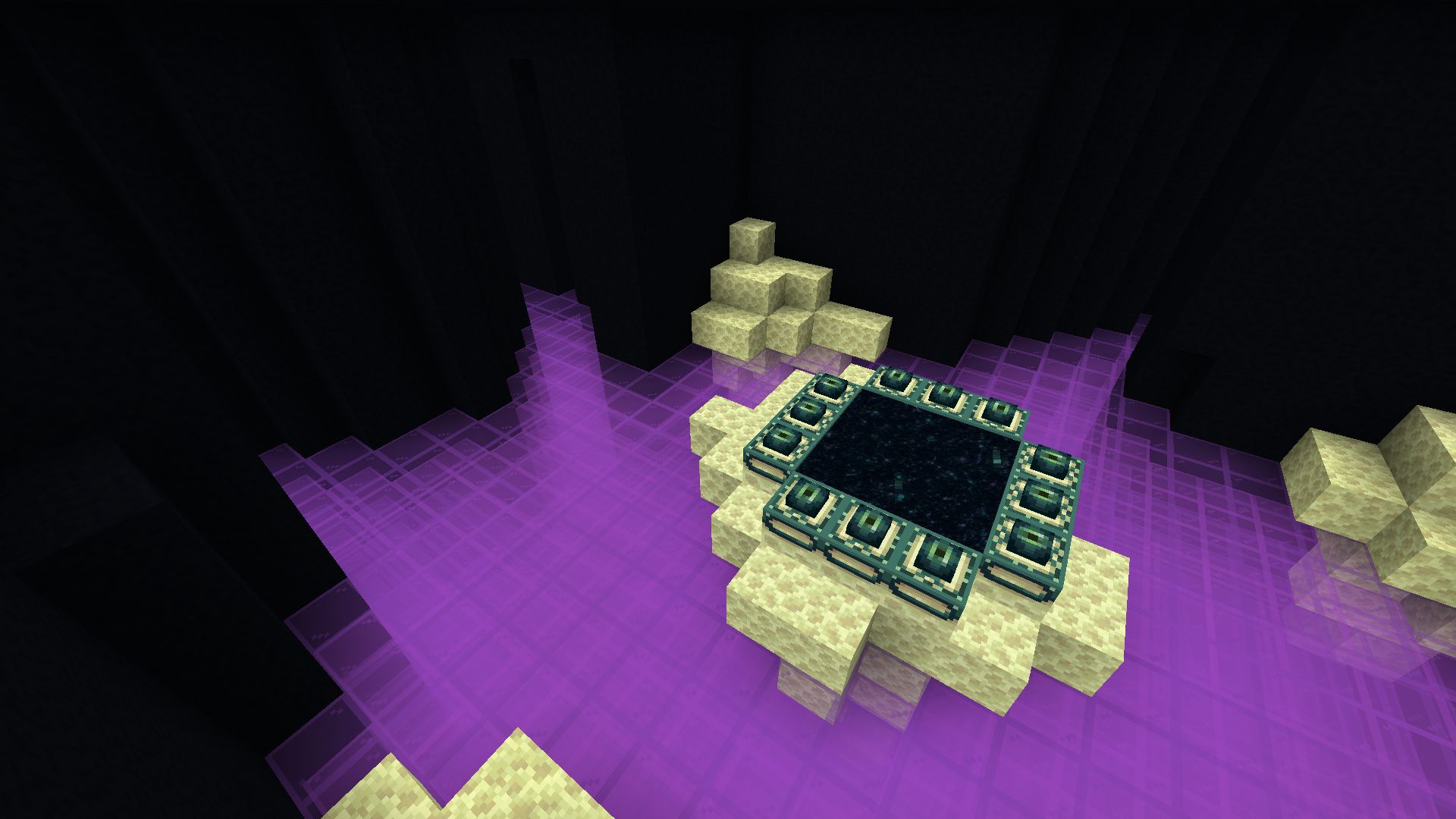 end portal design I made a month ago on an SMP. | Scrolller