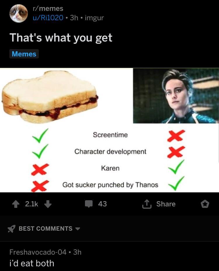 Endgame Spoiler BTW | Scrolller