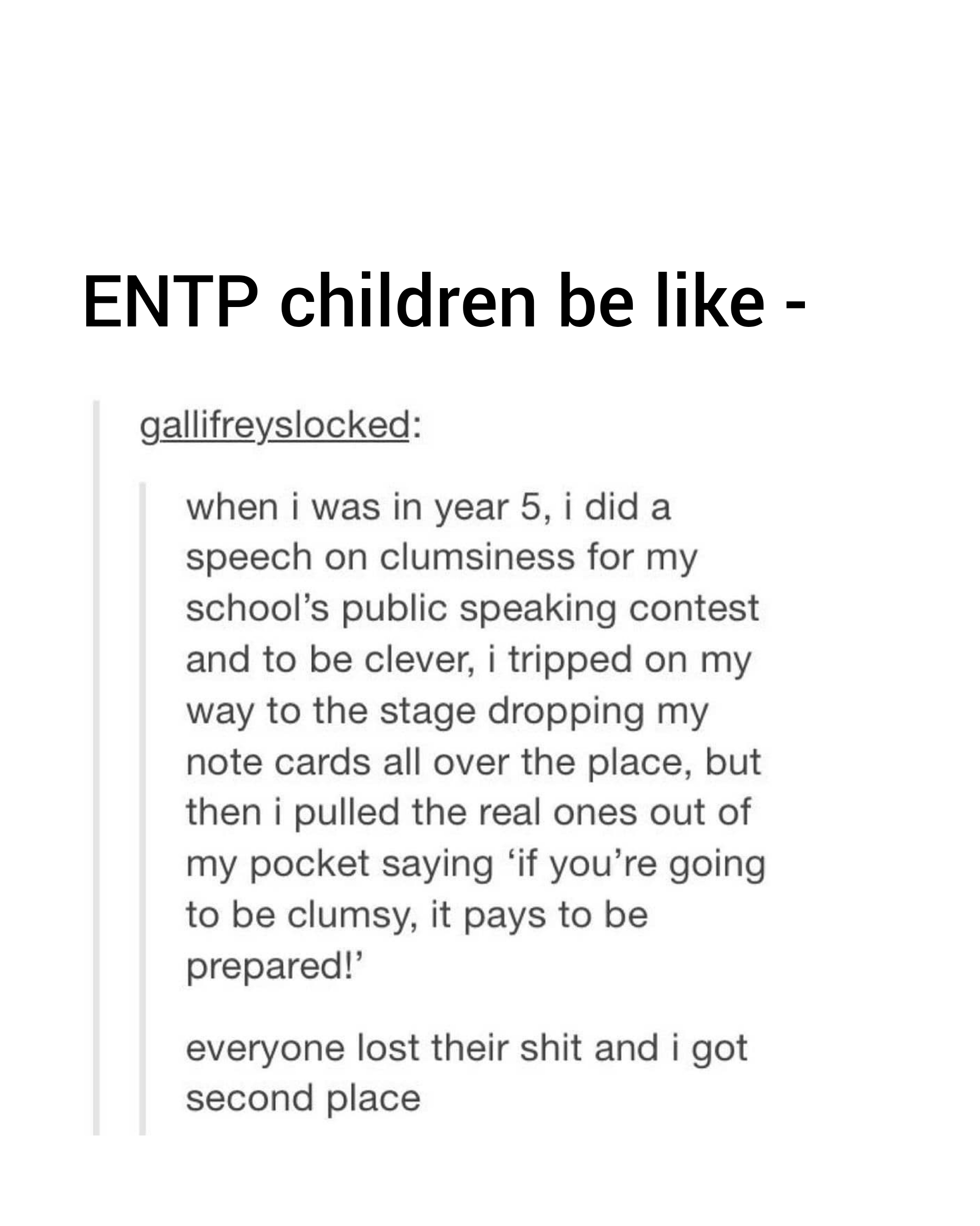 Entp children be like | Scrolller