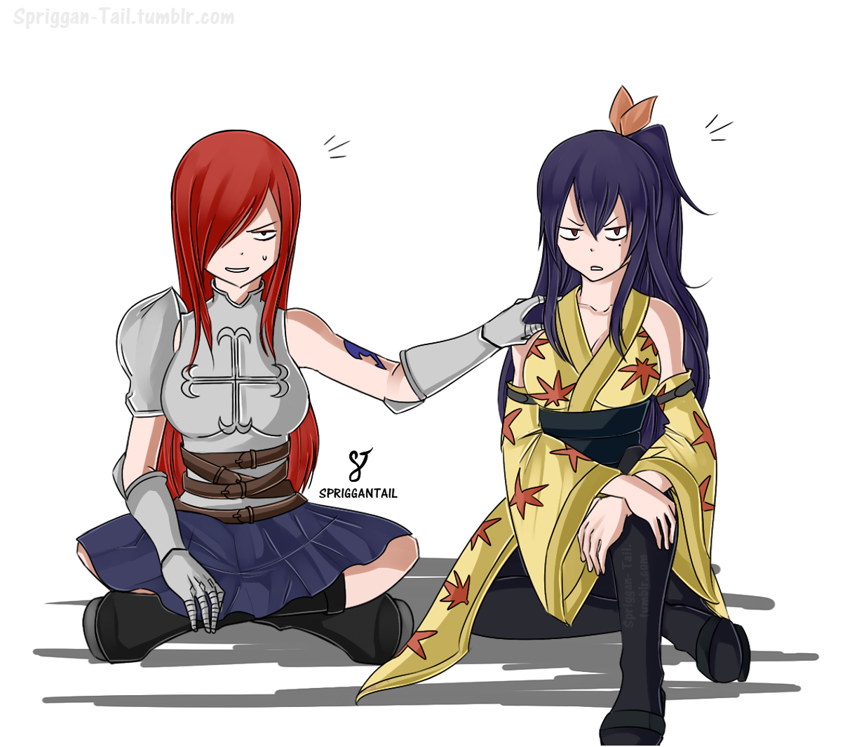 Erza and Homura | Scrolller