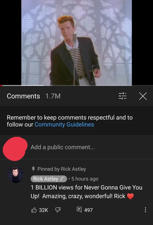 Even Rick Astley knows... | Scrolller