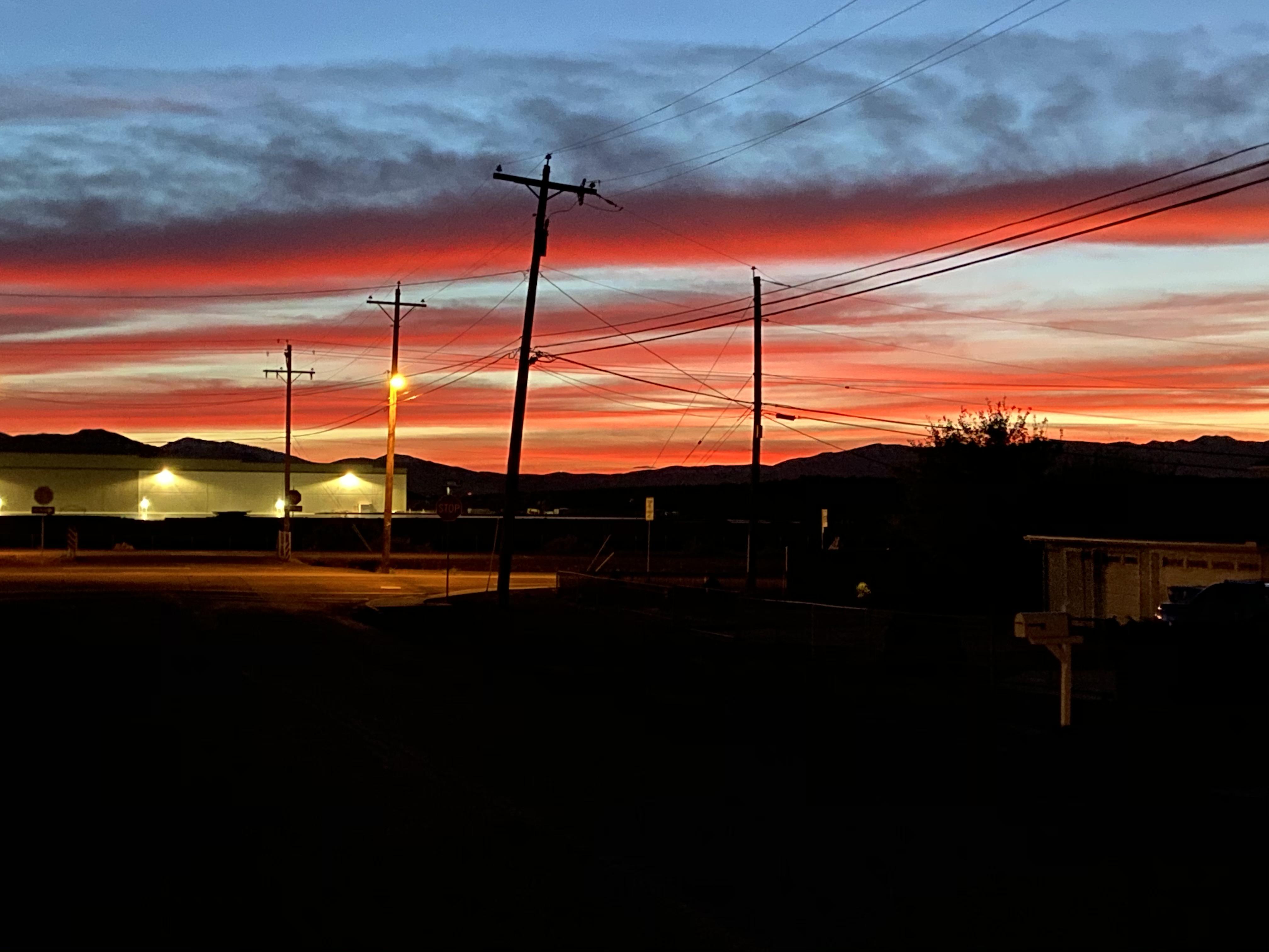 Even though Pevine Peak is on Fire 🔥, still have a beautiful sunset. | Scrolller