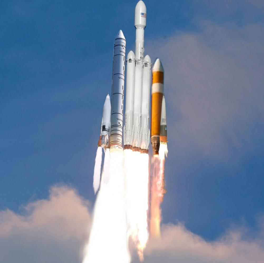 Every day Falcon Heavy gets another unique side booster. Day 4: Atlas SM-65A | Scrolller
