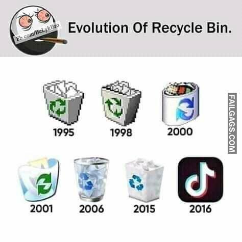 Evolution Of Recycle Bin | Scrolller