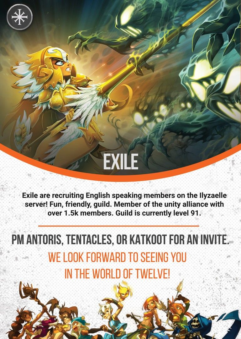 Exile recruitment is open again for all English speaking players [Ilyzaelle] | Scrolller