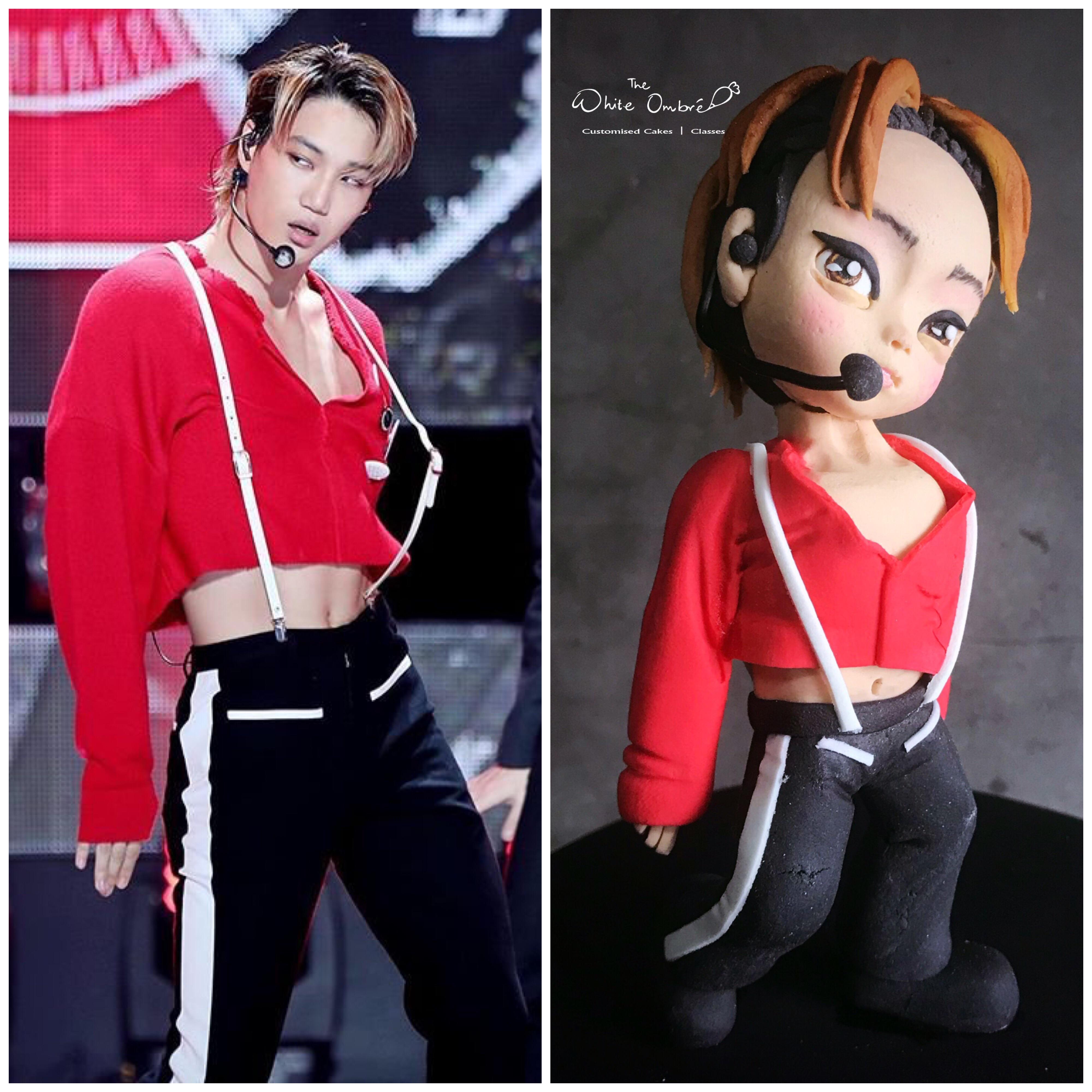 EXO Kai tempo edible fondant figurine cake topper | Scrolller