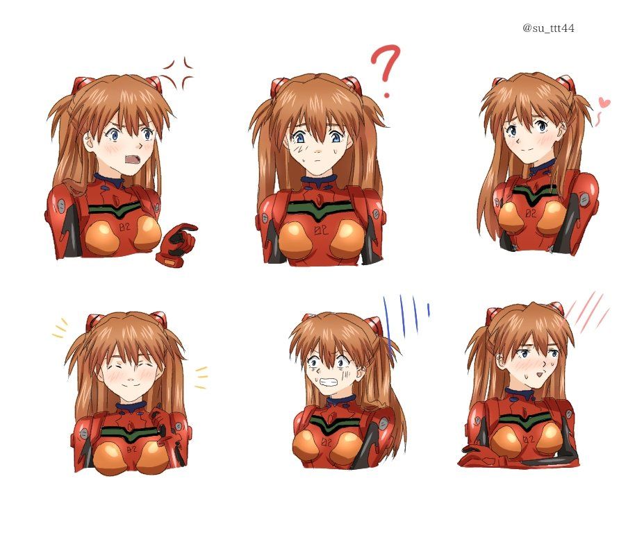 Expressions【Artist: @eva_sht4】 | Scrolller