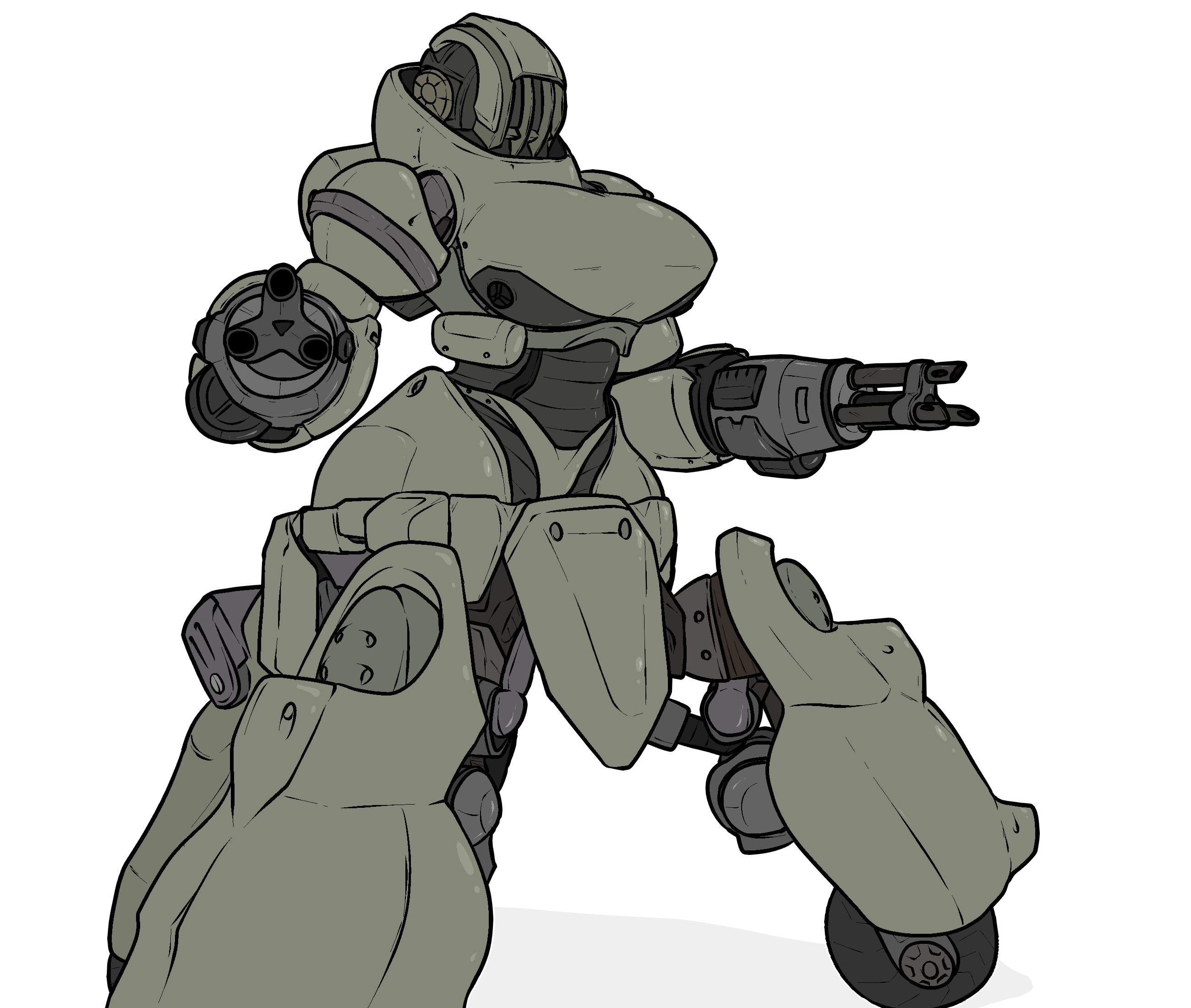 Fallout Sentry Bot (artist unknown) | Scrolller