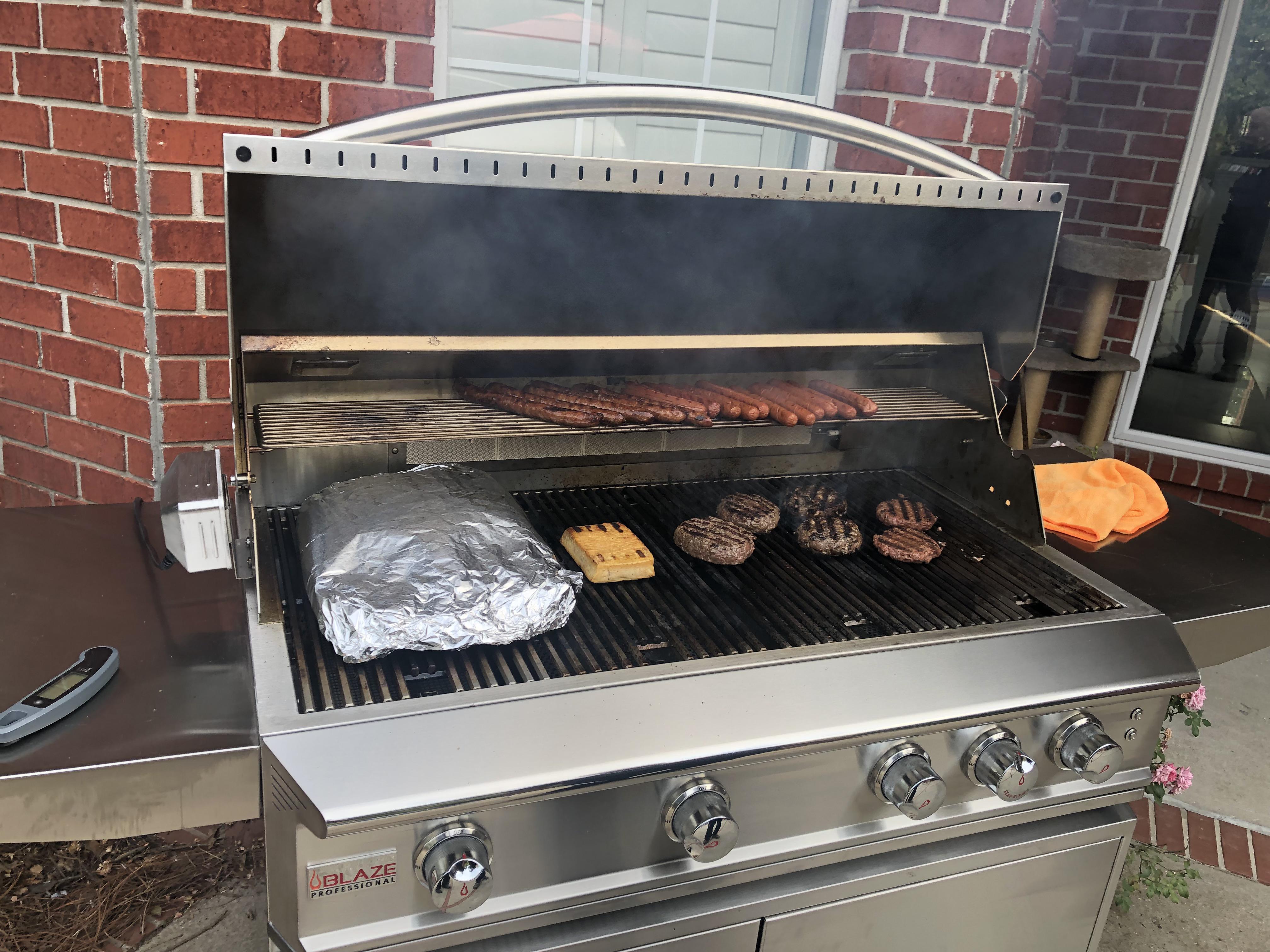 Family dinner on the new grill | Scrolller