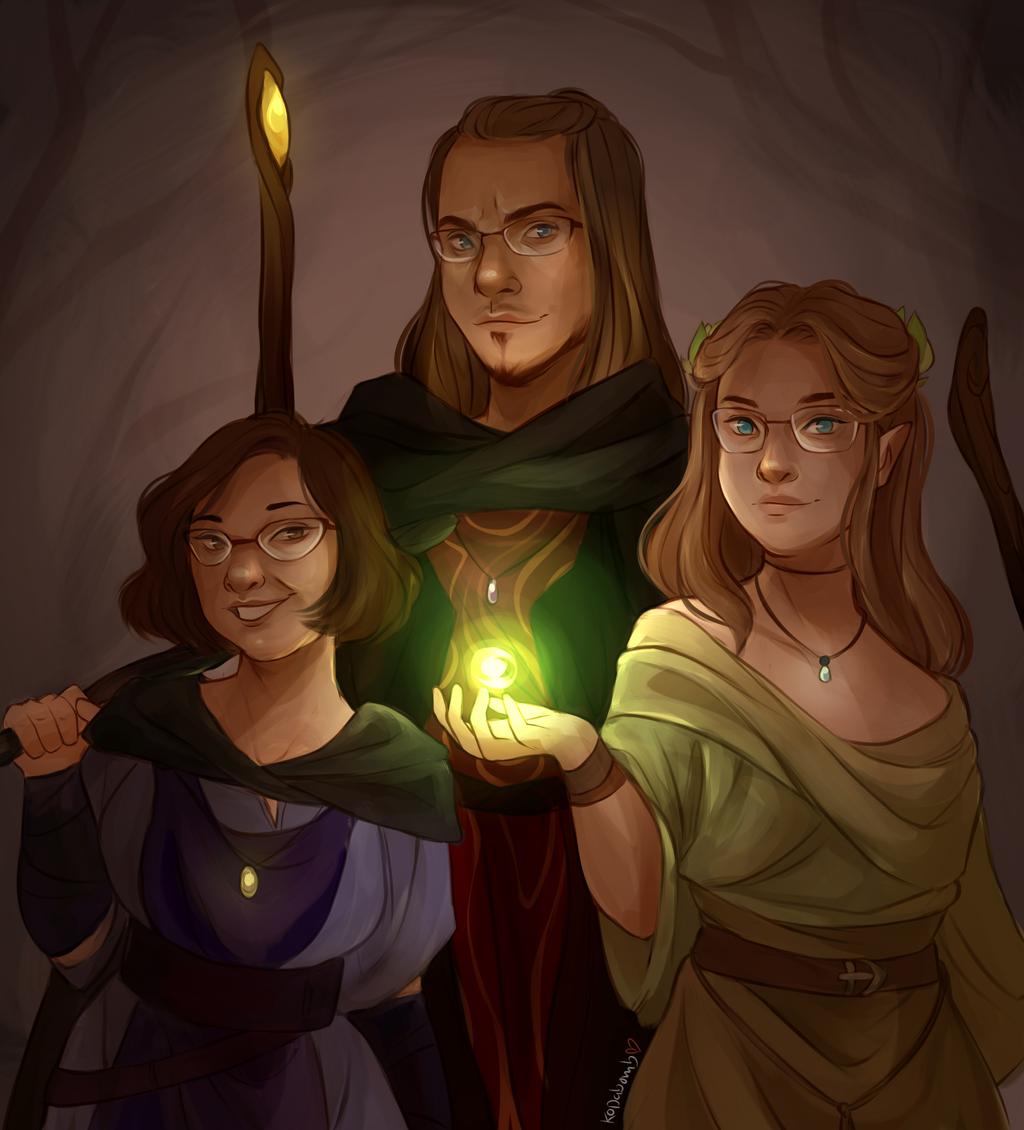 Family DnD portrait by Kodabomb | Scrolller