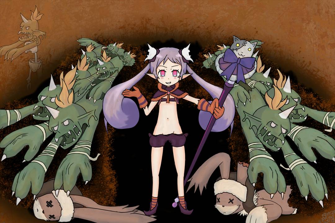 [fanart] Made fanart again of Majorita casting Necrowave! | Scrolller