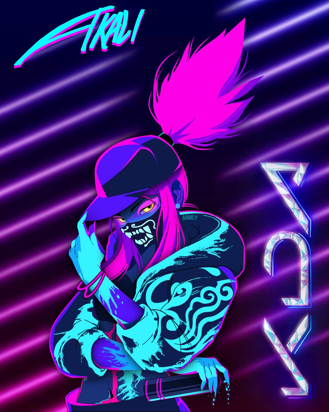 FanArt of Akali. 2D Matte Painting. My first Digital Painting. | Scrolller