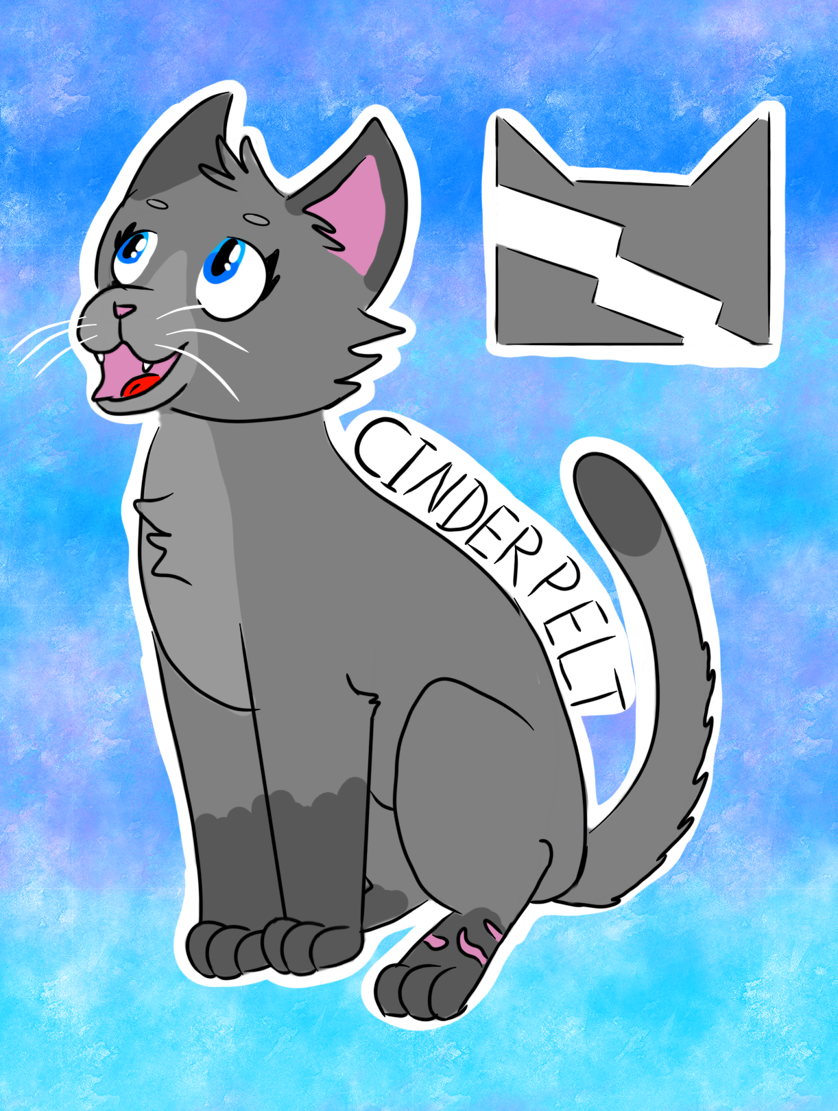 Fanart of Cinderpelt. Easily best medicine cat of the first arc | Scrolller