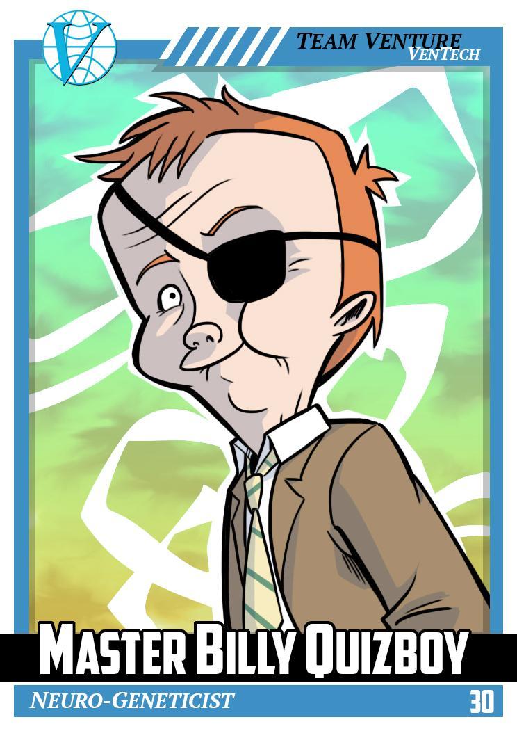Fanmade Vbros trading cards. No.30 Master Billy Quizboy | Scrolller