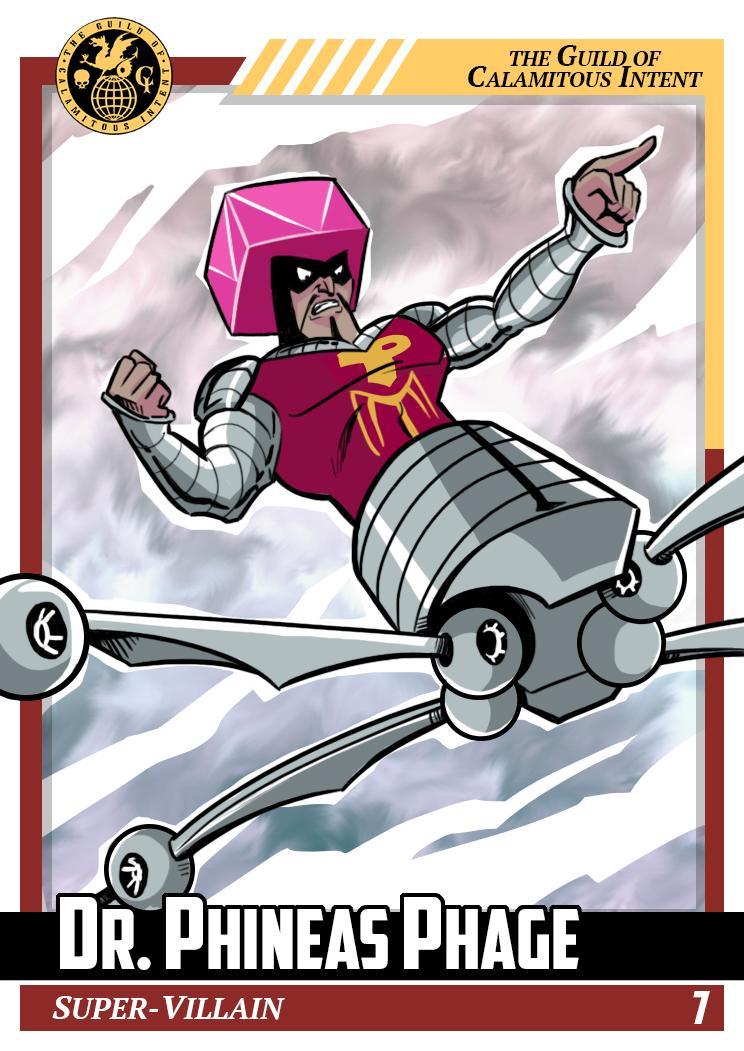 Fanmade Vbros trading cards. No.7 Dr. Phineas Phage | Scrolller