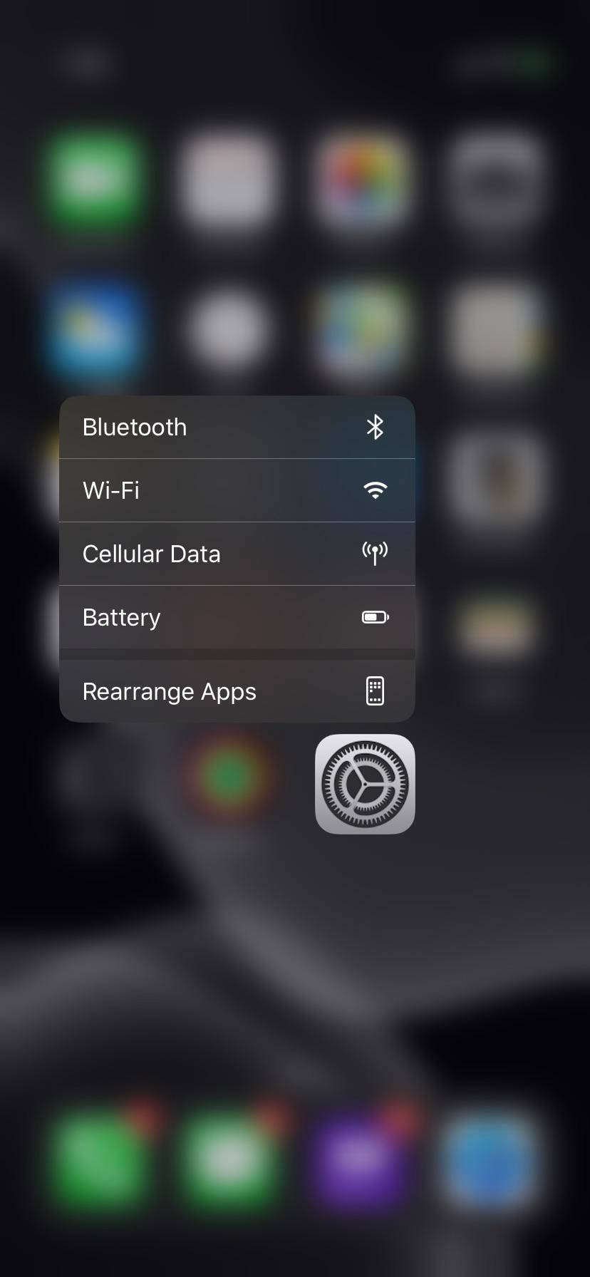 [FEATURE] New “Rearrange Apps” Button when using 3D Touch like haptic | Scrolller
